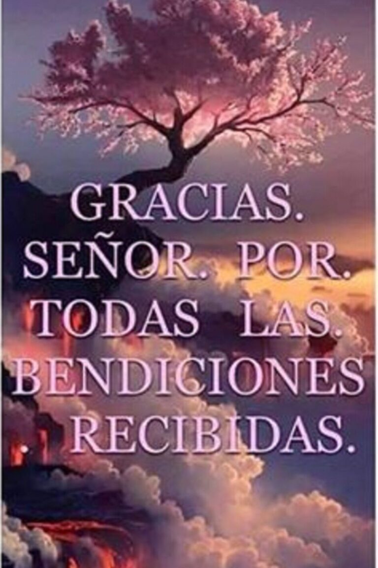 Oración para agradecer a Dios por todas las bendiciones recibidas